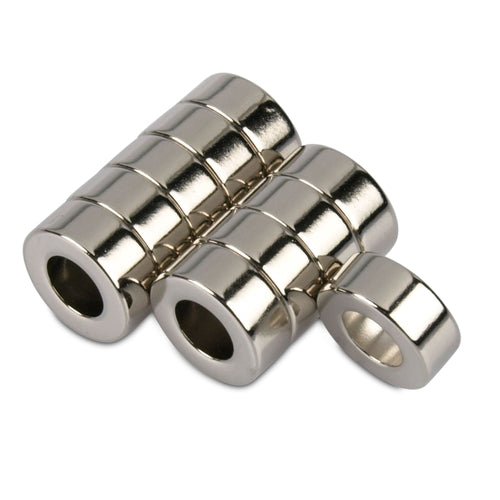 Neodymium Ring Magnets 15mm OD 8mm ID x 6mm - N42 – Magnets Direct