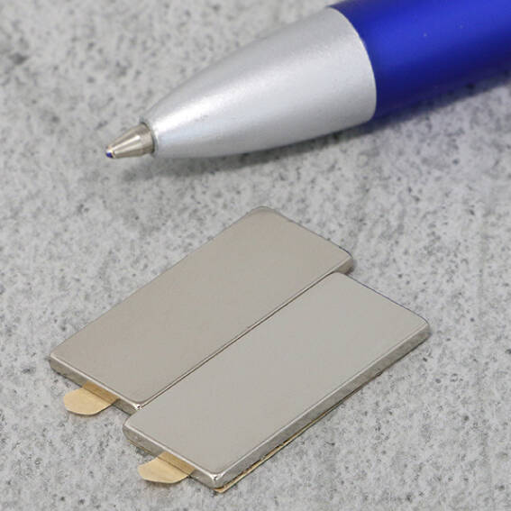 Neodymium Block Magnets Self Adhesive 25mm x 10mm x 1.5mm - N35 ...