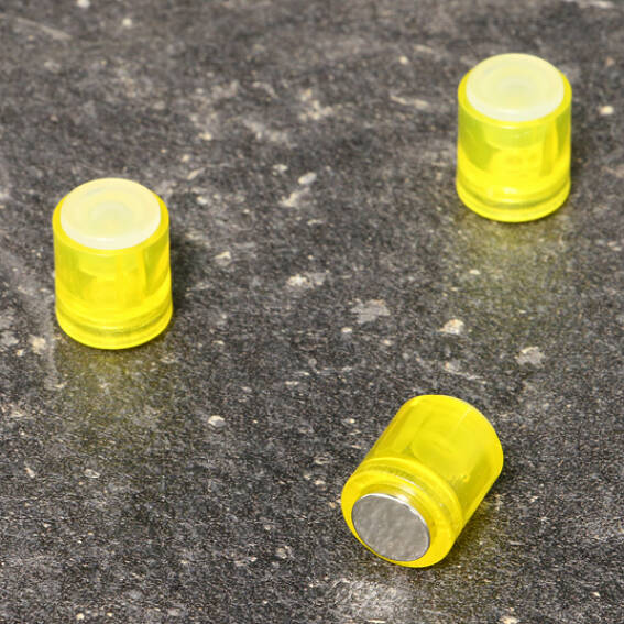 Whiteboard Magnets 10mm Yellow – Magnets Direct