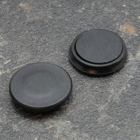 Coloured Office Magnets Round 32mm - Black – Magnets Direct