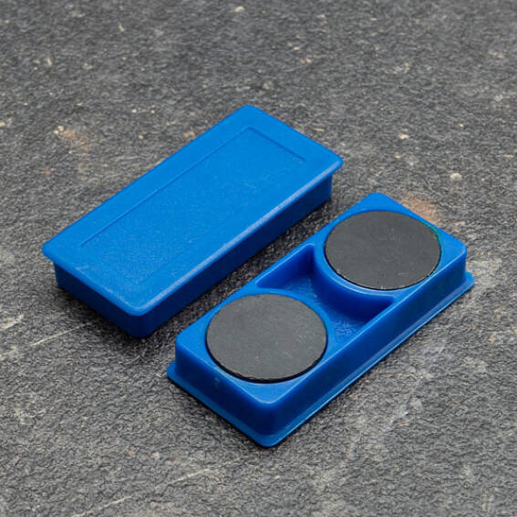 Coloured Office Magnets Block 50x23 - Blue – Magnets Direct